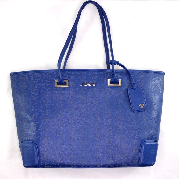 Joe's Jeans | Bags | Joes Jeans Vegan Leather Tote Cobalt Blue Large ...